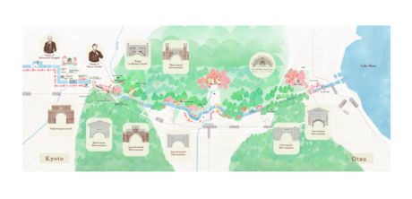 The Lake Biwa Canal Cruise Map